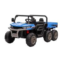 China Children Ride On Car 6 Wheel Off Road Truck 555 Motor 12V7A Battery 138.5cm Carton for sale
