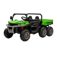 China Children Ride On Car 6 Wheel Off Road Truck 555 Motor 12V7A Battery 138.5cm Carton for sale