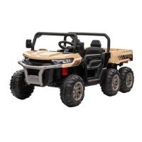 China Children Ride On Car 6 Wheel Off Road Truck 555 Motor 12V7A Battery 138.5cm Carton for sale