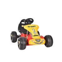 China Electric Music Baby Ride On Go Cart Car for Kids with Pedal 6V 4.5AH Battery 25W Motor for sale