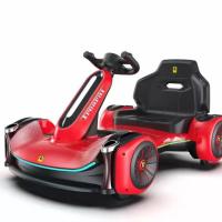 China 12V Ride On Electric Go-Kart Car for Kids with Mobile Phone Remote Control 12V7AH Battery for sale