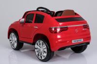 China 12V Electric Ride On Car for Kids 4 Wheel Shock Absorbers Black Paint Red Battery Powered for sale