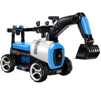 China Plastic Kids Electric Ride On Slide Excavator Truck 110cm Battery Powered Toy for Children for sale