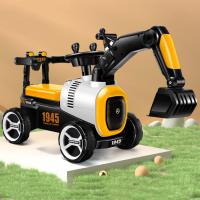 China Plastic Kids Electric Ride On Slide Excavator Truck 110cm Battery Powered Toy for Children for sale