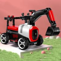 China Plastic Kids Electric Ride On Slide Excavator Truck 110cm Battery Powered Toy for Children for sale