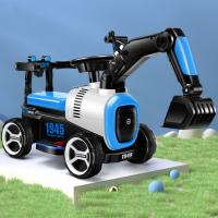 China Plastic Kids Electric Ride On Slide Excavator Truck 110cm Battery Powered Toy for Children for sale