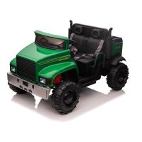 China 12V Electric Ride On Car Tractor for Kids 2-4 Years with Rear Bucket Green Black for sale