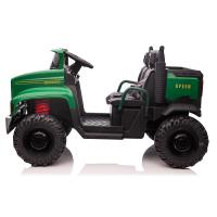 China 12V Electric Ride On Car Tractor for Kids 2-4 Years with Rear Bucket Green Black for sale