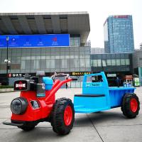China PP Plastic Ride On Electric Pedal Mini Tractor Car for Children 8-13 Years 12V4.5AH for sale