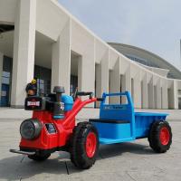 China PP Plastic Ride On Electric Pedal Mini Tractor Car for Children 8-13 Years 12V4.5AH for sale