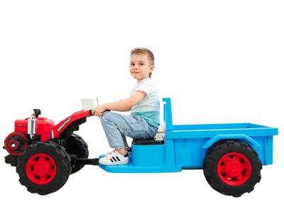 China 12V Kids Electric Ride On Excavator Toy Car with Music and Lights for Ages 2-7 for sale