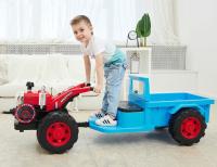 China 12V Kids Electric Ride On Excavator Toy Car with Music and Lights for Ages 2-7 for sale