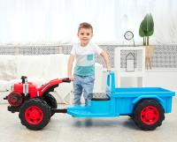 China 12V Kids Electric Ride On Excavator Toy Car with Music and Lights for Ages 2-7 for sale