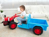 China 12V Kids Electric Ride On Excavator Toy Car with Music and Lights for Ages 2-7 for sale