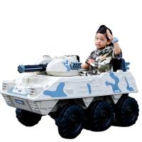 China Kids Electric Toy Tank 12V 6X6 Wheels Ride On Car with Remote Control for Ages 2-7 for sale