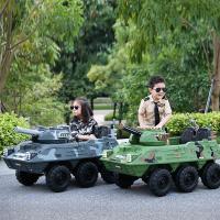 China Kids Electric Toy Tank 12V 6X6 Wheels Ride On Car with Remote Control for Ages 2-7 for sale