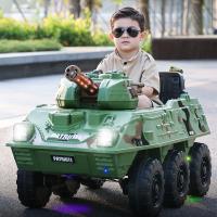 China Kids Electric Toy Tank 12V 6X6 Wheels Ride On Car with Remote Control for Ages 2-7 for sale