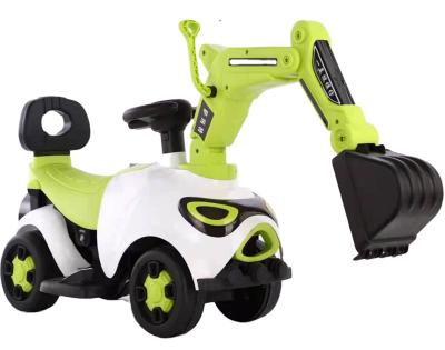 China Children Plastic Electric Excavator Ride On Car 6V380 Motor 6V4.5AH Battery Outdoor Toy for sale