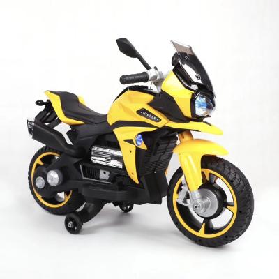 China Custom Yellow Ride On Toy Electric Motorcycle Bike for Children 3-8 Years 20kg Max Load for sale