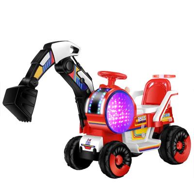 China Children Electric Ride On Excavator Car 6V Battery Powered Engineering Toy for Kids Ages 3-10 for sale