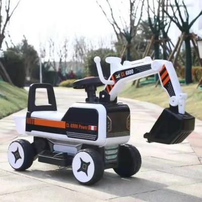 China PP Plastic 6V Battery Electric Excavator Ride On Toy for Kids Aged 3-7 Years 97x33x56 cm for sale