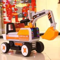 China PP Plastic 6V Battery Electric Excavator Ride On Toy for Kids Aged 3-7 Years 97x33x56 cm for sale