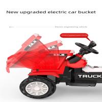 China 6V Battery Operated Electric Tipper Toy Car with Music Push Rod Control for Kids for sale
