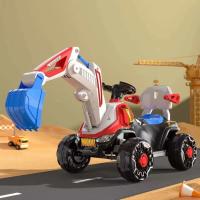China LED Headlights Dynamic Music Ride On Construction Truck Car for Kids 6V380 Motor 3-8 Years for sale
