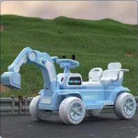 China Children Electric Ride On Excavator Toy 6V4AH Battery 92cm Double Seat with Music for sale