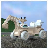 China Children Electric Ride On Excavator Toy 6V4AH Battery 92cm Double Seat with Music for sale