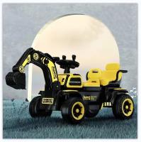 China Children Electric Ride On Excavator Toy 6V4AH Battery 92cm Double Seat with Music for sale