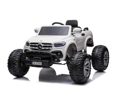 China Licensed Ride On Car for Kids 122x104x74cm Wine Red 2x12V7AH Battery 4x35W Motor for sale