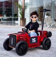 China Plastic PP 12V Electric Ride On Toy Car with Parental Remote Control and Trailer for Kids 2-7 Years for sale