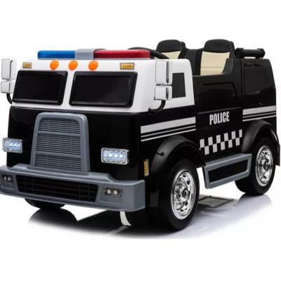 China 12V 24V Electric Ride On Double Seater Police Car for Kids 3-8 Years with Remote Control for sale