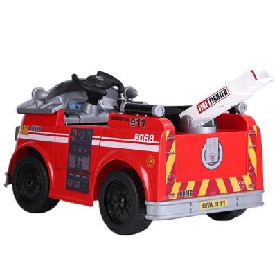 China 12V Electric Ride On Car for Kids Fire Railcar Toy with MP3 LED Lights EMC CE Certified for sale
