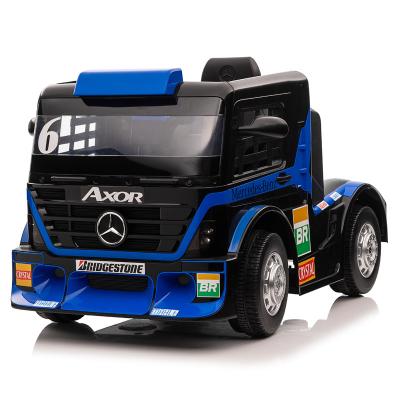 China 24V Kids Ride On Truck with Trailer 6 Wheels Licensed Luxury Model for Children 3-12 Years for sale