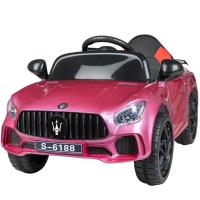 China Pink Dual Drive Children Electric Ride On Car 6V with Remote Control for Kids Ages 2-7 for sale