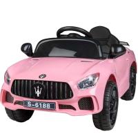 China Pink Dual Drive Children Electric Ride On Car 6V with Remote Control for Kids Ages 2-7 for sale