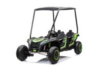 China 24V 4x4 Plastic UTV Four Seat Childrens Electric Ride On Car with Carport 150W Motor for sale