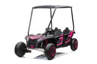 China 24V 4x4 Plastic UTV Four Seat Childrens Electric Ride On Car with Carport 150W Motor for sale