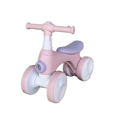 China 4 Wheel Children Balance Bike with Music Light Bubble 56x30x45cm for Kids 2-8 Years for sale