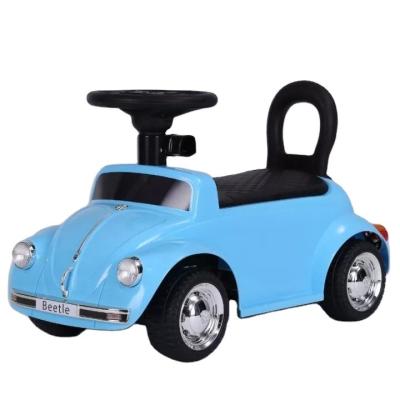 China Blue 6V Detachable Electric Push Walker Ride On Car for Children 80x41x92cm for sale