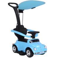 China Blue 6V Detachable Electric Push Walker Ride On Car for Children 80x41x92cm for sale