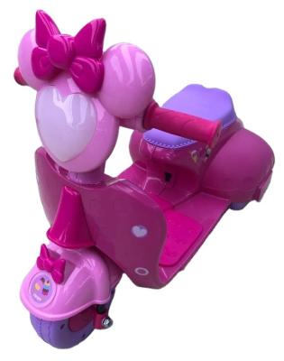 China 6V 4AH Pink Electric Ride On Car for Children 2-4 Years with 390 Motor LED Light for sale
