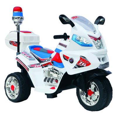 China Three Wheel Kids Electric Ride On Motorcycle with LED Lights 6V Battery 112cm for sale