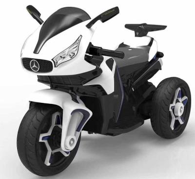 China Kids Electric Ride On Motorcycle 6V Battery Powered Early Education Toy Car Red White Blue for sale