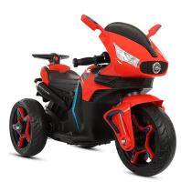 China Kids Electric Ride On Motorcycle 6V Battery Powered Early Education Toy Car Red White Blue for sale