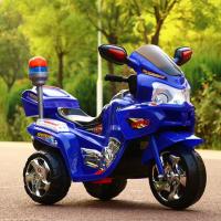 China Kids Electric Motorcycle 6V4AH Big Seat Ride On Toy for 2-4 Years Police Style for sale