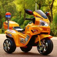 China Kids Electric Motorcycle 6V4AH Big Seat Ride On Toy for 2-4 Years Police Style for sale