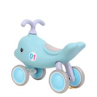 China Kids 4 Wheel Balance Bike Ride On Car for Ages 2-4 Years No Motor PP Plastic Pink Blue for sale
